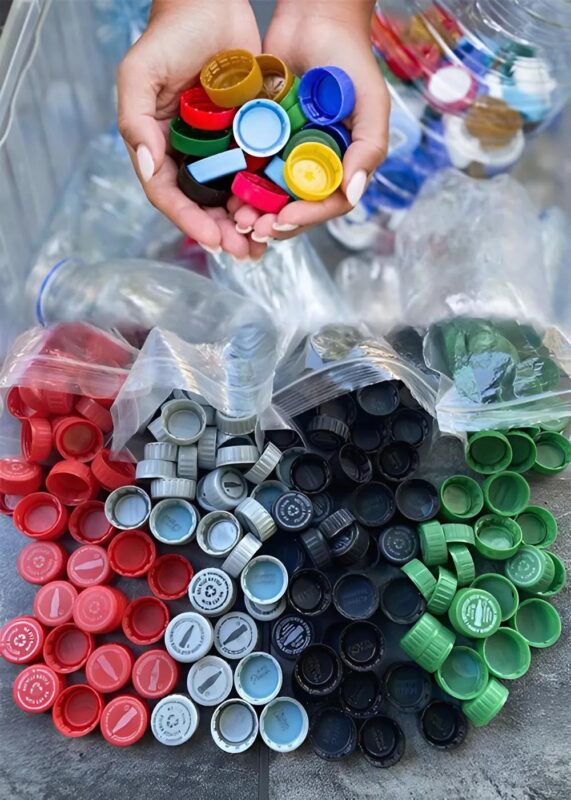 Turning Plastic Bottle Caps into a Unique Home Accessory – Check Out ...