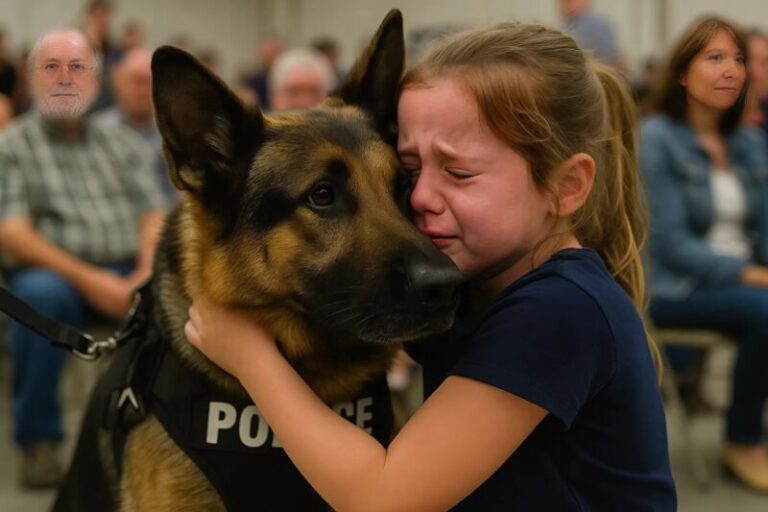A little girl arrives alone at a police dog auction — what happened ...