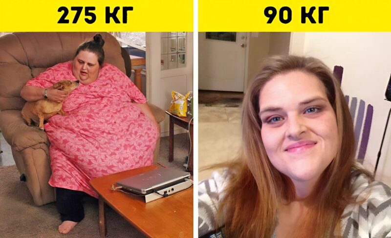 She once weighed over 270 kilograms but today she weighs 90 kg