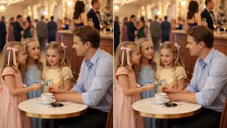 A lonely widower sat at the wedding completely alone… until three ...